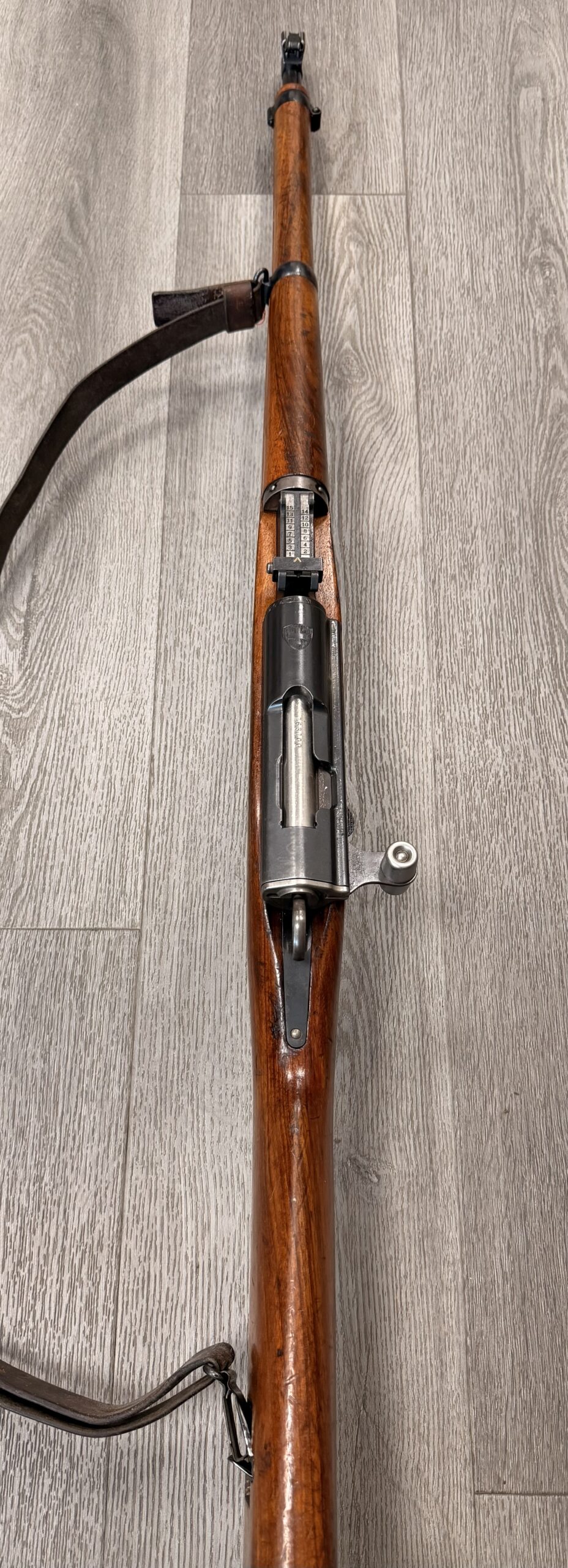 SWISS K31 7.5×55, SERIAL NUMBER 763700 with FREE sling and muzzle cover ...