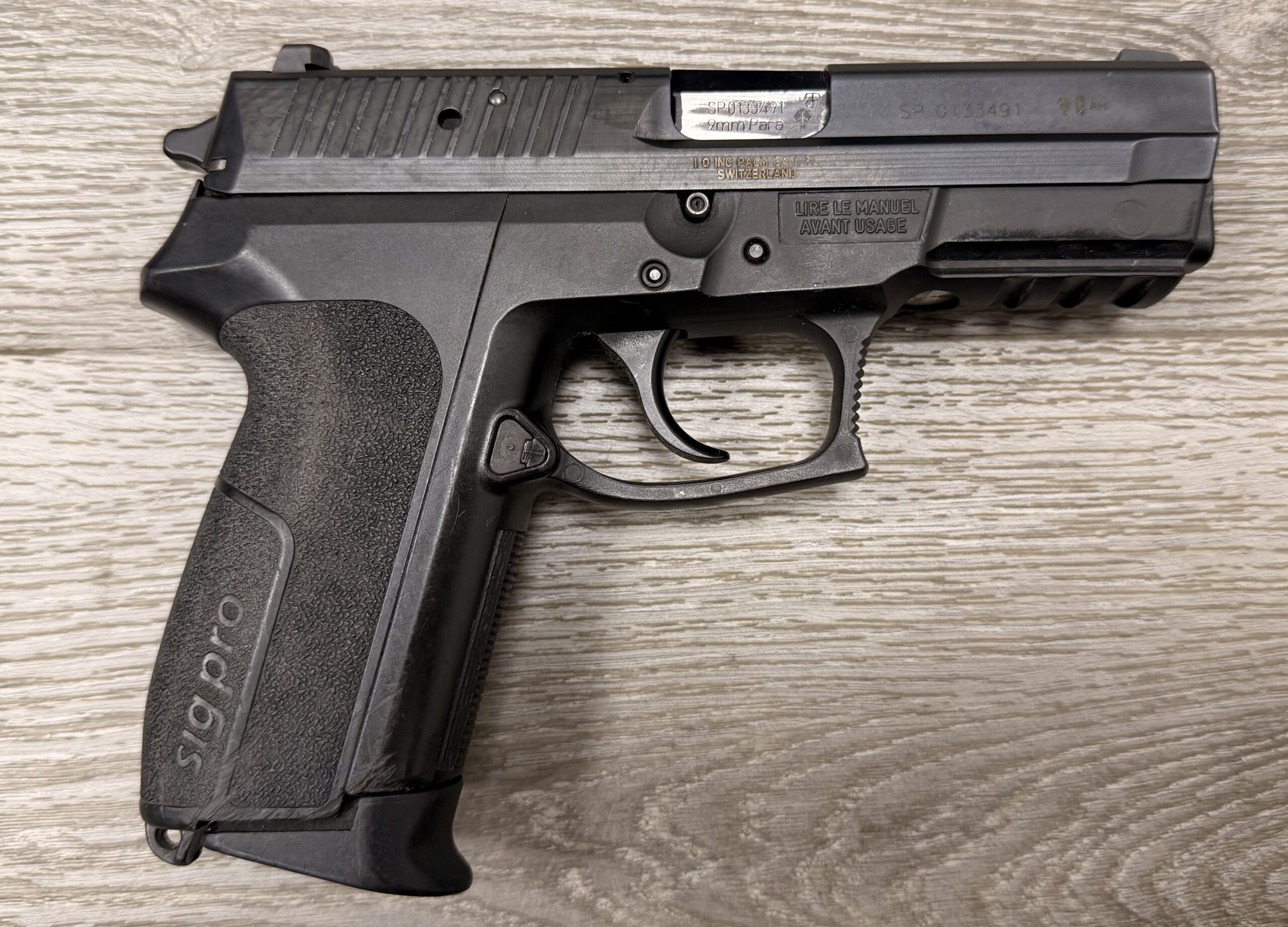 Swiss Lucerne Police-Marked SIG Sauer SP2022, 9mm Parabellum / 9x19mm ...