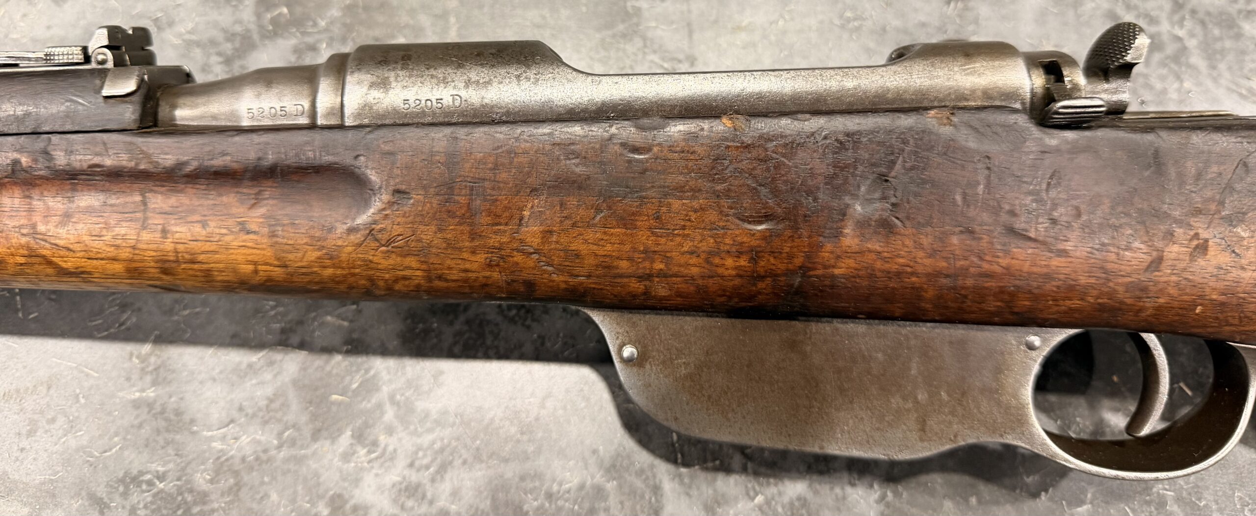 ANTIQUE STEYR M95 MANNLICHER CARBINE, 8×56R, SERIAL NUMBER 5205D ...